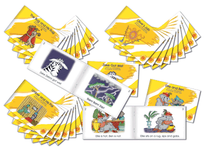 Colored Mini-Books Set 29 titles - 6 of each title - Zoo-phonics