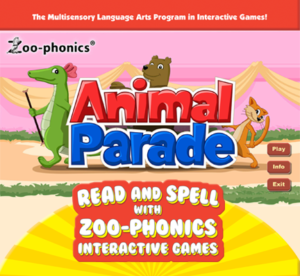 Read & Spell Game 2 - Zoo-phonics Animal Parade (PC version) - Zoo-phonics