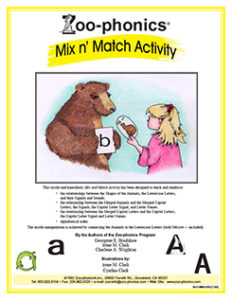 Mix and Match Activity - Zoo-phonics